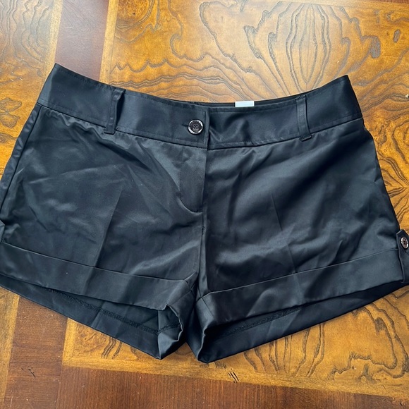 Studio Y | Shorts | Studio Y Black Satin Shorts 78 New | Poshmark